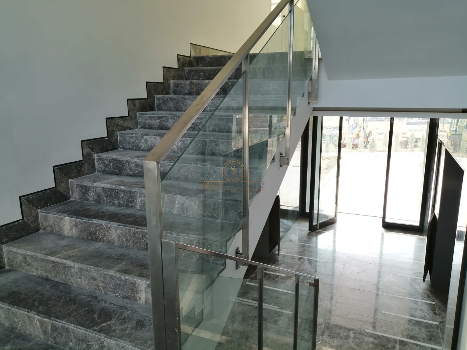 Camlı Paslanmaz Merdiven Korkuluğu - Ankara - Sanat Paslanmaz ve ...